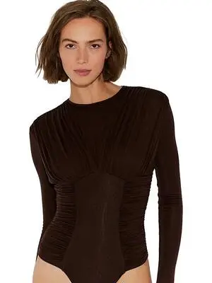 AGOLDE Abbi Bodysuit - Root