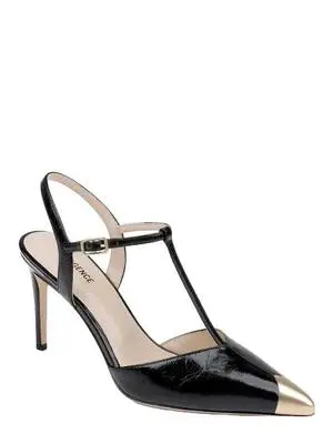 L'Agence Kaveh Ankle Strap Sandal - Black Patent