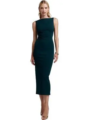 BWLDR Shian Midi Dress - Emerald