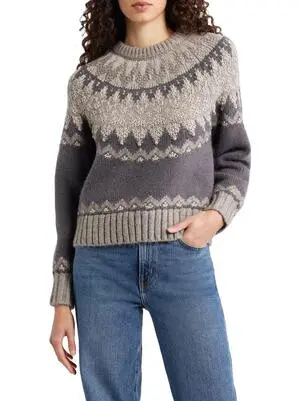 525 AMERICA Fair Isle Raglan Sweater