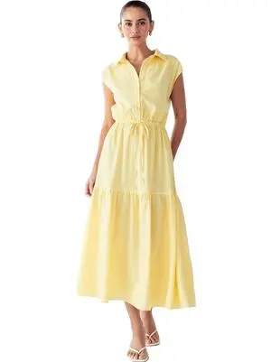 WILLA Marle Midi Dress - Lemon