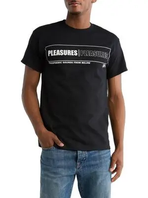 PLEASURES Sounds Graphic T-shirt - Black