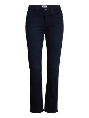 PAIGE Cindy High-Waist Ankle Straight-Leg Jeans