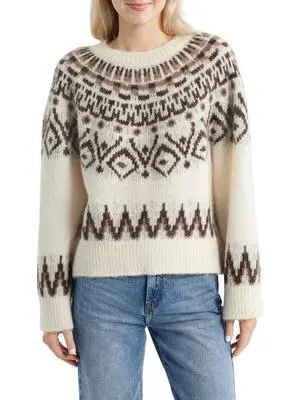 MADEWELL Fair Isle Wool And Alpaca-Blend Sweater