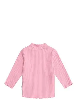HUXBABY Ribbed Long-sleeve Top - Strawberry