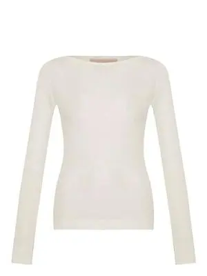THEO THE LABEL THEO The Label Ersa Argyle Pullover Ivory