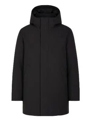 QUARTZ CO. Austin Hooded Insulated Winter Jacket - Black
