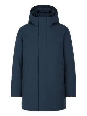 QUARTZ CO. Austin Hooded Insulated Winter Jacket - True Navy