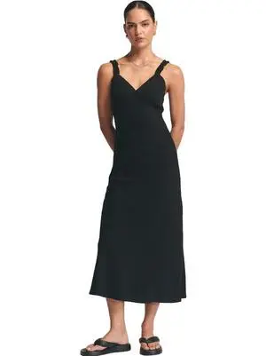 ST MRLO Tide Midi Dress Black