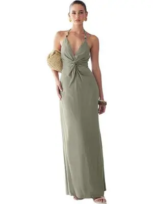 ST MRLO Alaia Maxi Dress - Bay Leaf