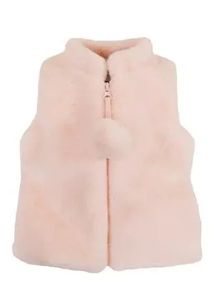 WIDGEON Faux Fur Vest - Rose Puff