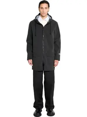 Stutterheim Stockholm Patch Raincoat Black