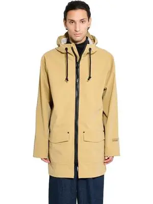 Stutterheim Stockholm Patch Matte Raincoat Sand