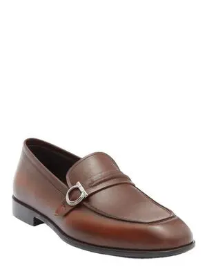 FERRAGAMO Terence Apron Toe Loafer - Naturale/midbrown T.moro