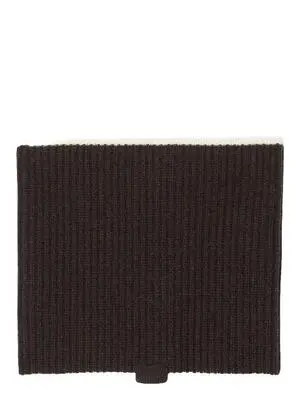 Sandro Ribbed Knit Neck Warmer - Brown
