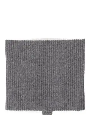 Sandro Ribbed Knit Neck Warmer - Grey