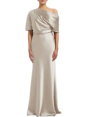 Amsale The Slouch Gown - Champagne