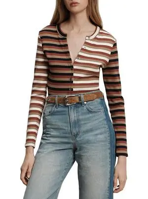 VERONICA BEARD Dilia Stripe Top
