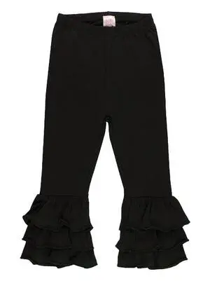 RUFFLEBUTTS Flare Pants Black