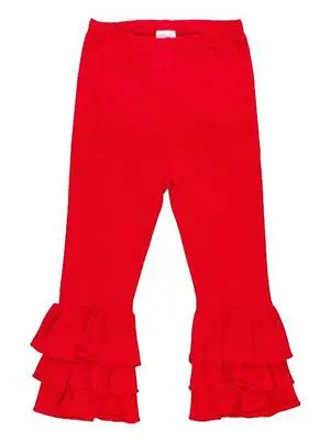 RUFFLEBUTTS Flare Pants Red