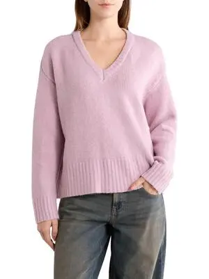 PACSUN Elin Relaxed Fit Sweater - Light Pink