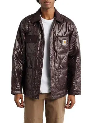 Carhartt Work In Progress Oscar Quilted Chore Liner Coat - Palisander