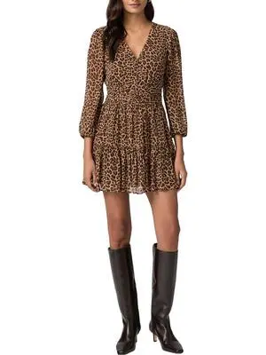 Paige Nicolo Printed Silk Mini Dress - Natural Multi