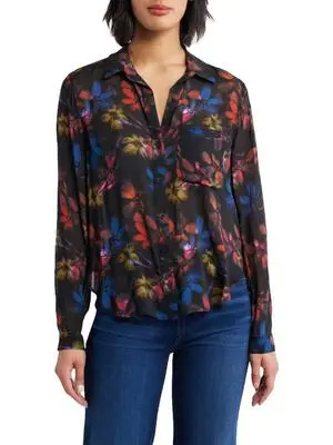 CLOTH & STONE Floral Button-up Shirt - Evening Garden Print