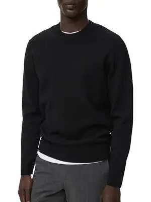 Mango Regular Fit Crewneck Sweater - Black