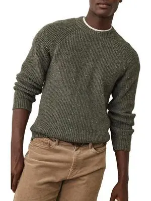 Marine Layer Inverness Ribbed Crewneck Sweater - Green Gables Neps