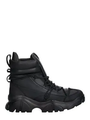 EA7 Lace-up Ankle Boots - Black