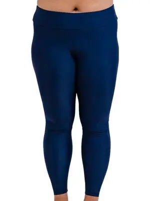 CALYPSA Long Swim Leggings - Navy