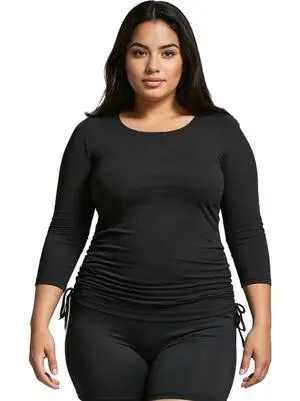 CALYPSA Margaux Swim Top - Black