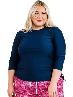 CALYPSA Margaux Swim Top - Navy