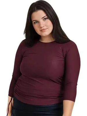 CALYPSA Margaux Swim Top - Wine