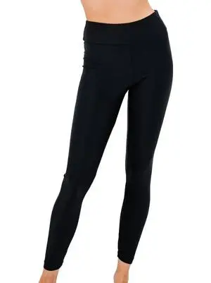 CALYPSA Long Swim Leggings - Black