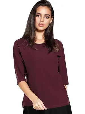 CALYPSA Loose Fit Margaux Swim Top - Wine