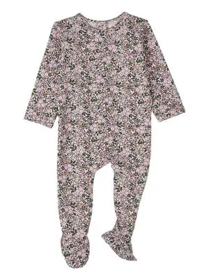 MINIMOI Floral Footie - Pink Multi