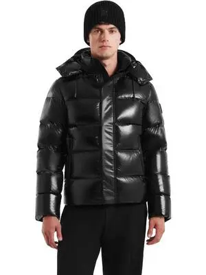 Rudsak Joel Glossy Down Puffer Jacket - Black