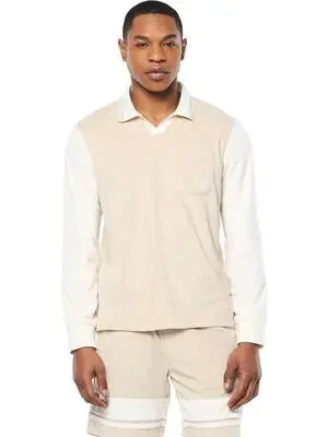 SERGIO TACCHINI Alvar Long Sleeve Polo Fog