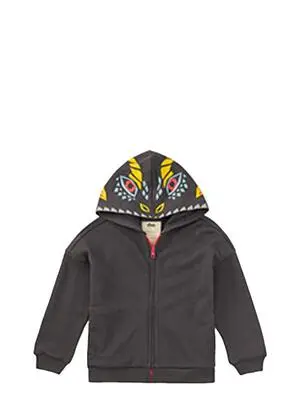 TEA COLLECTION Dragon Hood Easy Fit Hoodie - Pepper