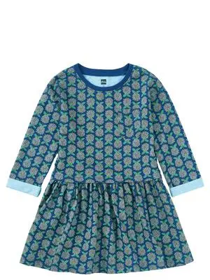 TEA COLLECTION Printed Pocket Play Dress - Hydrangeas
