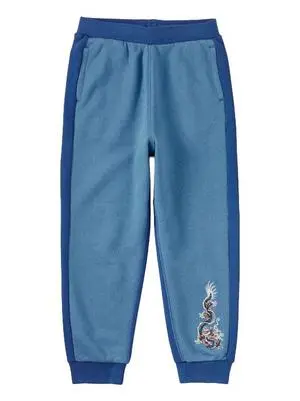 TEA COLLECTION Colorblock Dragon Joggers - Galactic Blue