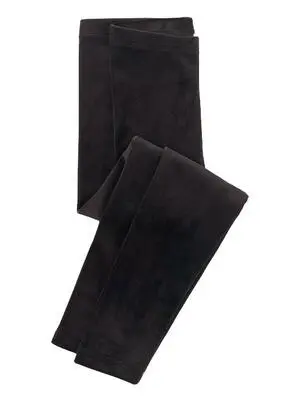 TEA COLLECTION Velour Leggings - Jet Black