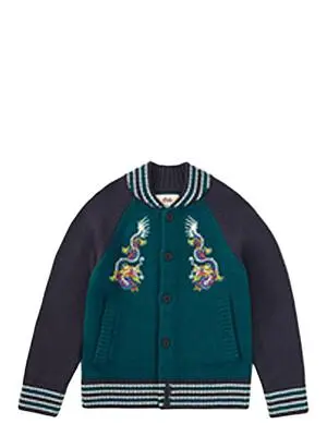TEA COLLECTION Dragon Bomber Sweater - Scuba