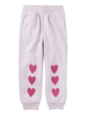 TEA COLLECTION Heart Print Joggers - Urchin Purple