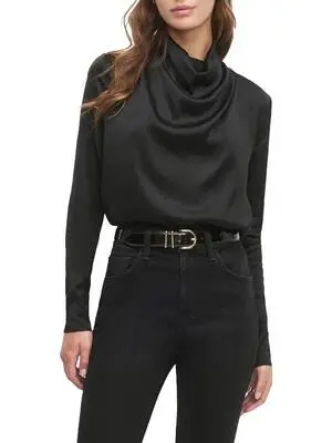 FAVORITE DAUGHTER The Alice Long Sleeve Top - Black