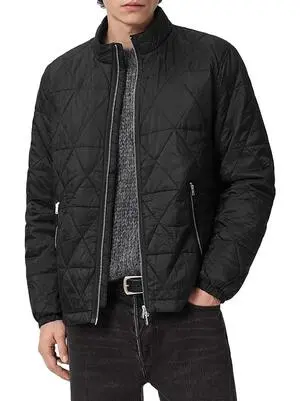 ALLSAINTS Tribex Matte Quilted Jacket - Black