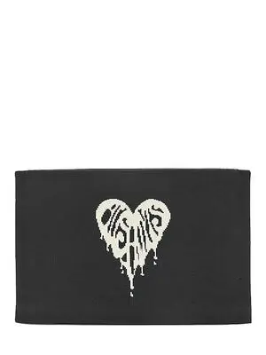 ALLSAINTS Izzy Heart Clutch - Black