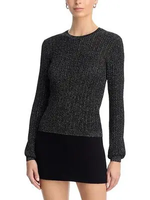 Paige Adela Crewneck Sweater - Black